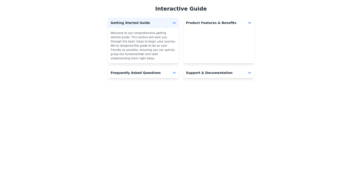 Accordion Data - Free React, Tailwind Component