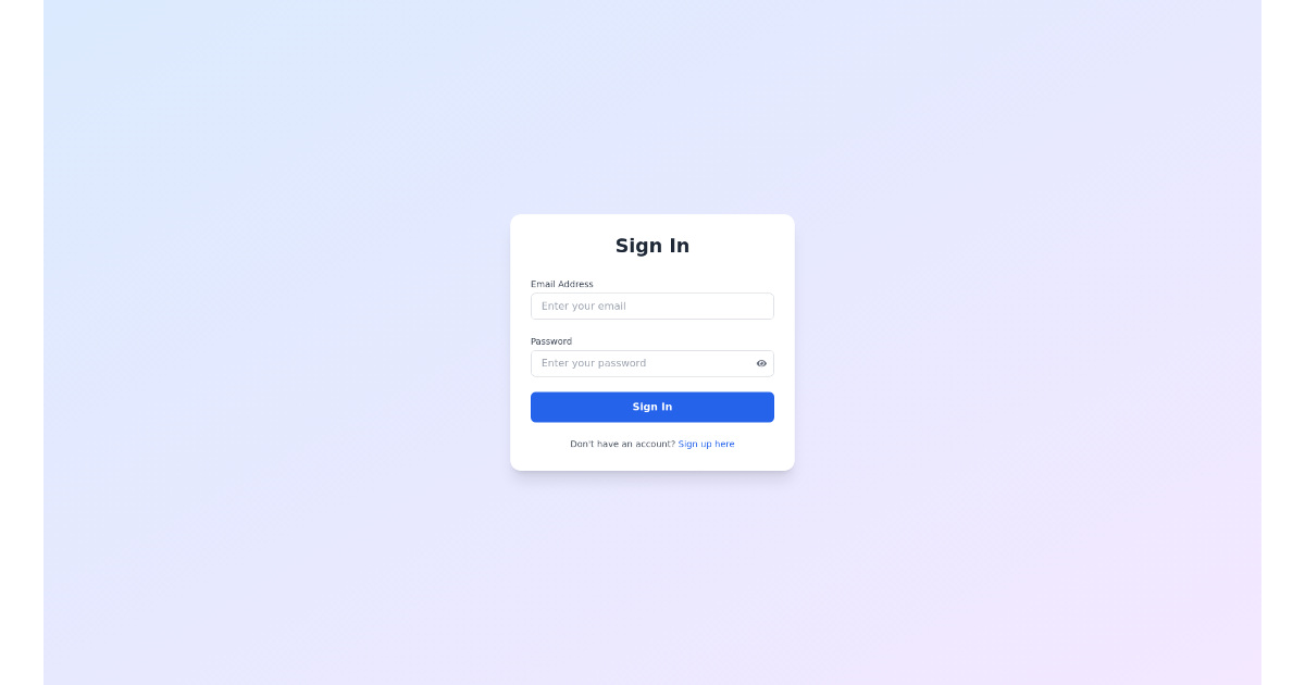 Sign in Form - Free React, Tailwind Component