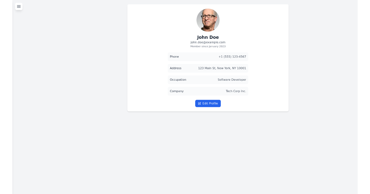 Mobile Drawer - Free React, Tailwind Component