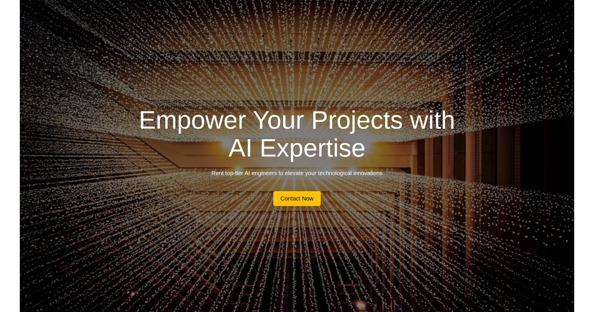 A I Engineer Rental Landing - Free Html, Bootstrap Component