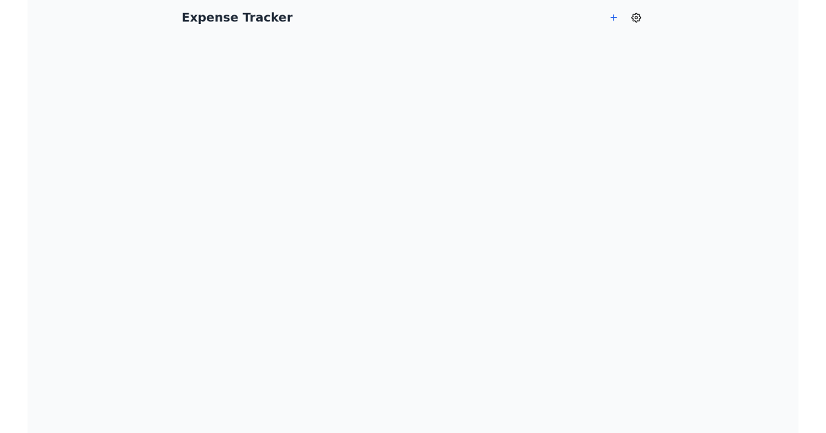 Expense Tracker V2 - Free React, Tailwind Component