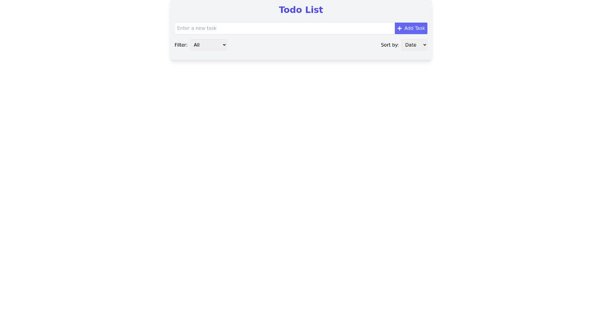 Task - Free React, Tailwind Component