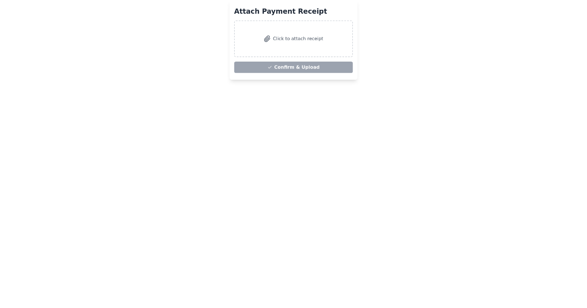 Receipt Attachment - Free React, Tailwind Component