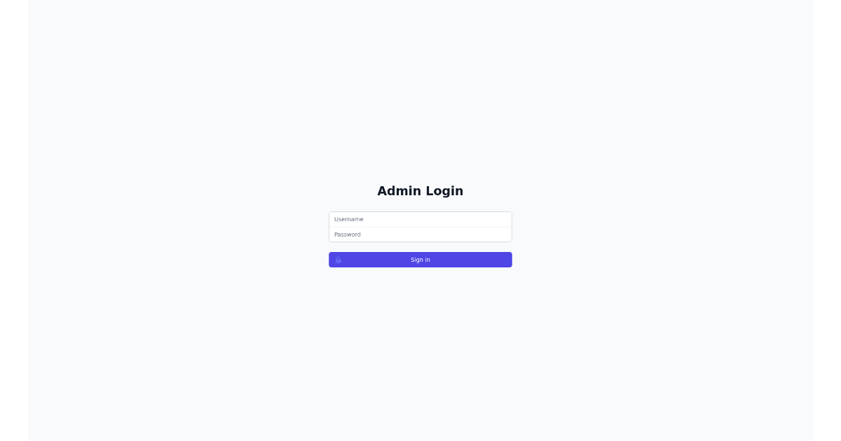 Responsive Admin Login & Sign Up Page with Tailwind CSS