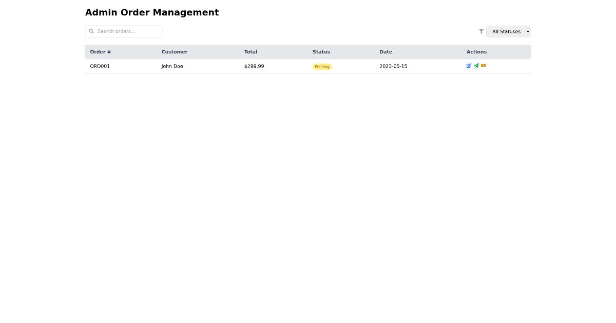 Manage Orders, Payments & Notifications - Admin Dashboard
