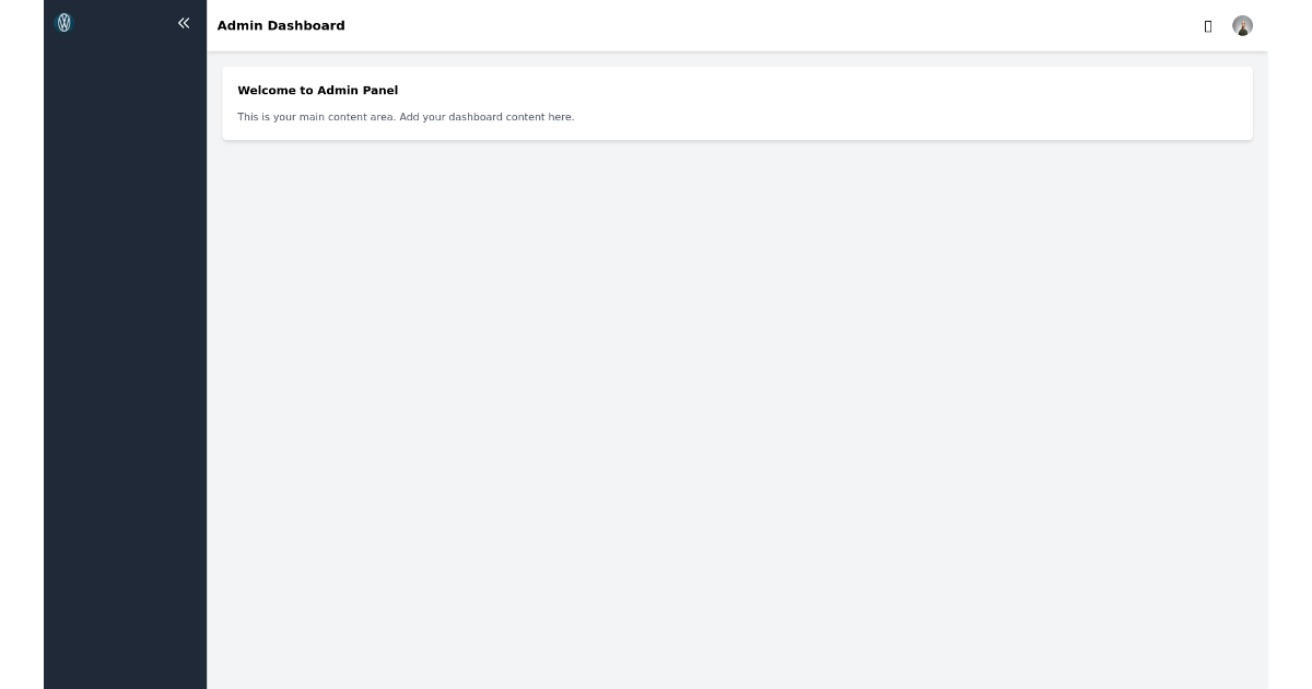 Angular Admin Panel with Collapsible Sidebar | Tailwind UI
