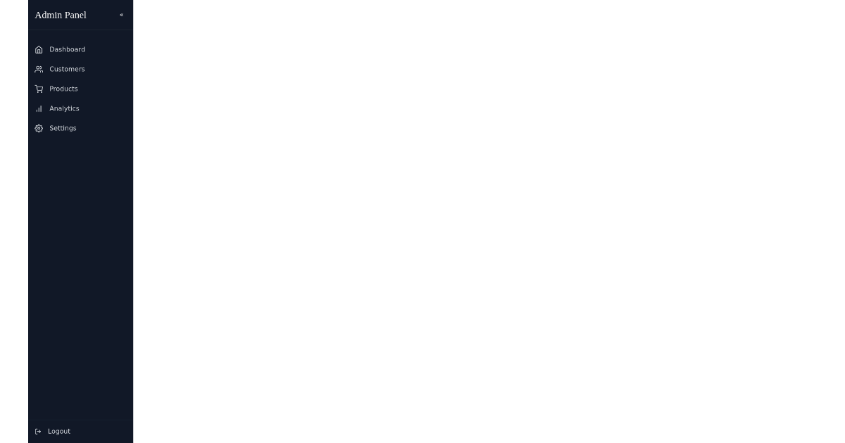 Sidebar - Free React, Tailwind Component