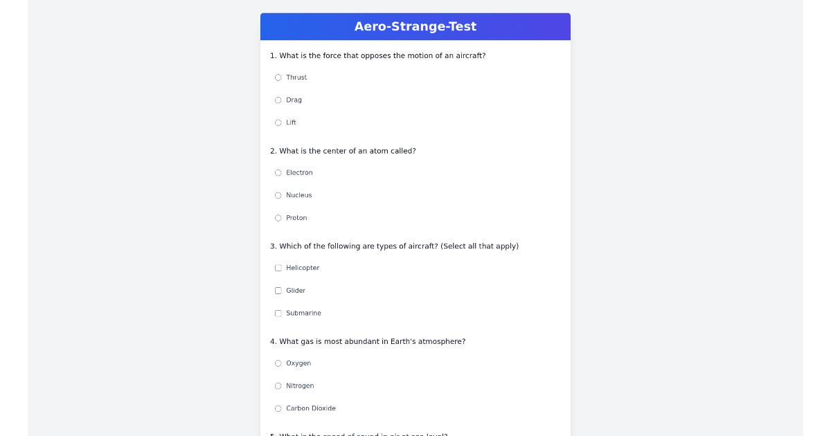 Quiz - Free React, Tailwind Component
