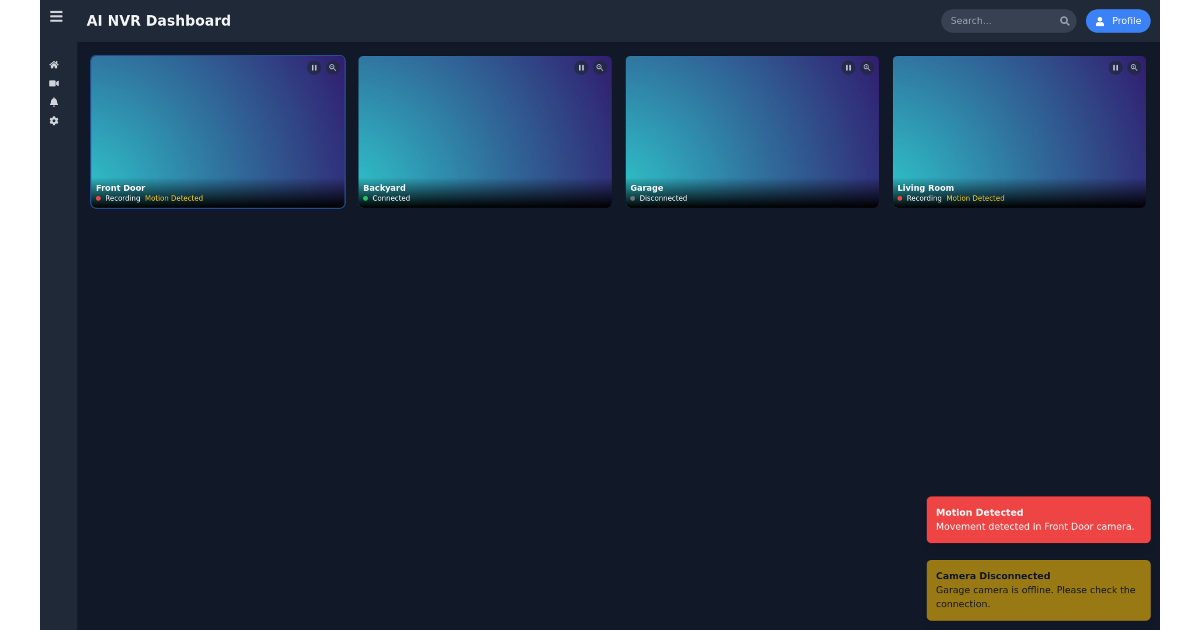 A I Camera - Free React, Tailwind Component