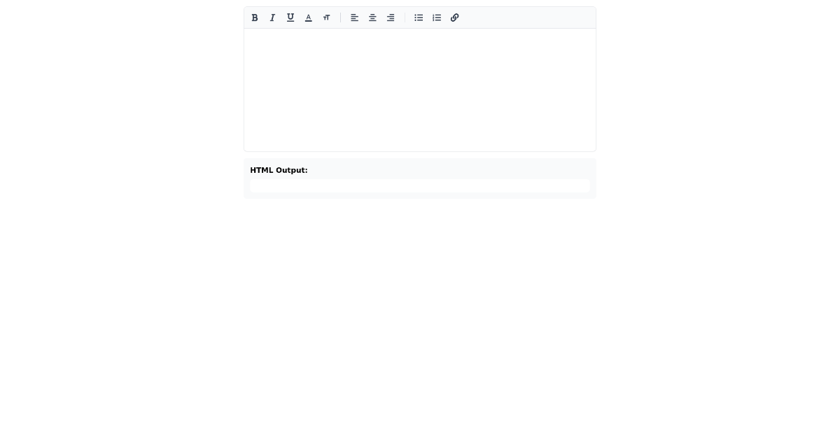 Rich Text Editor - Free React, Tailwind Component