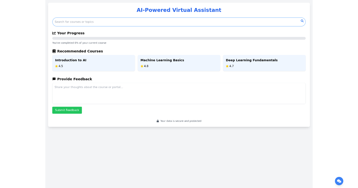 A I Assistant - Free React, Tailwind Component
