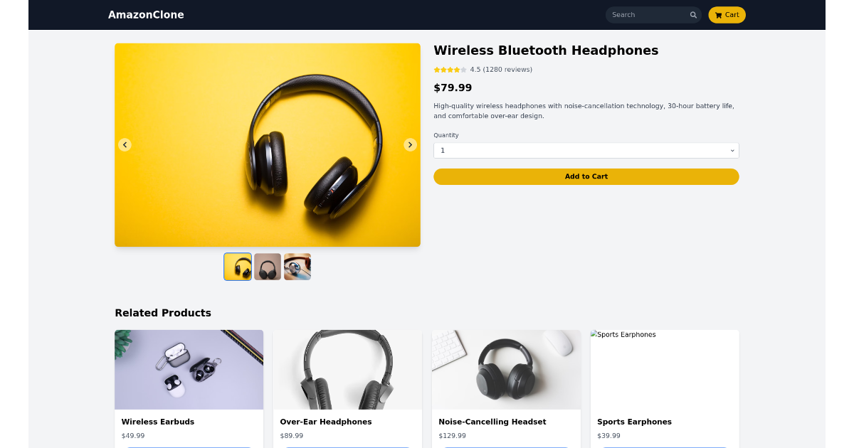 Product Detail Page - Free React, Tailwind Component