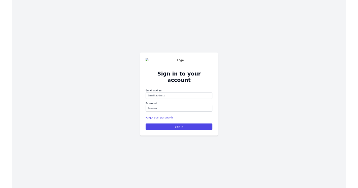 Login Form - Free Angular, Tailwind Component