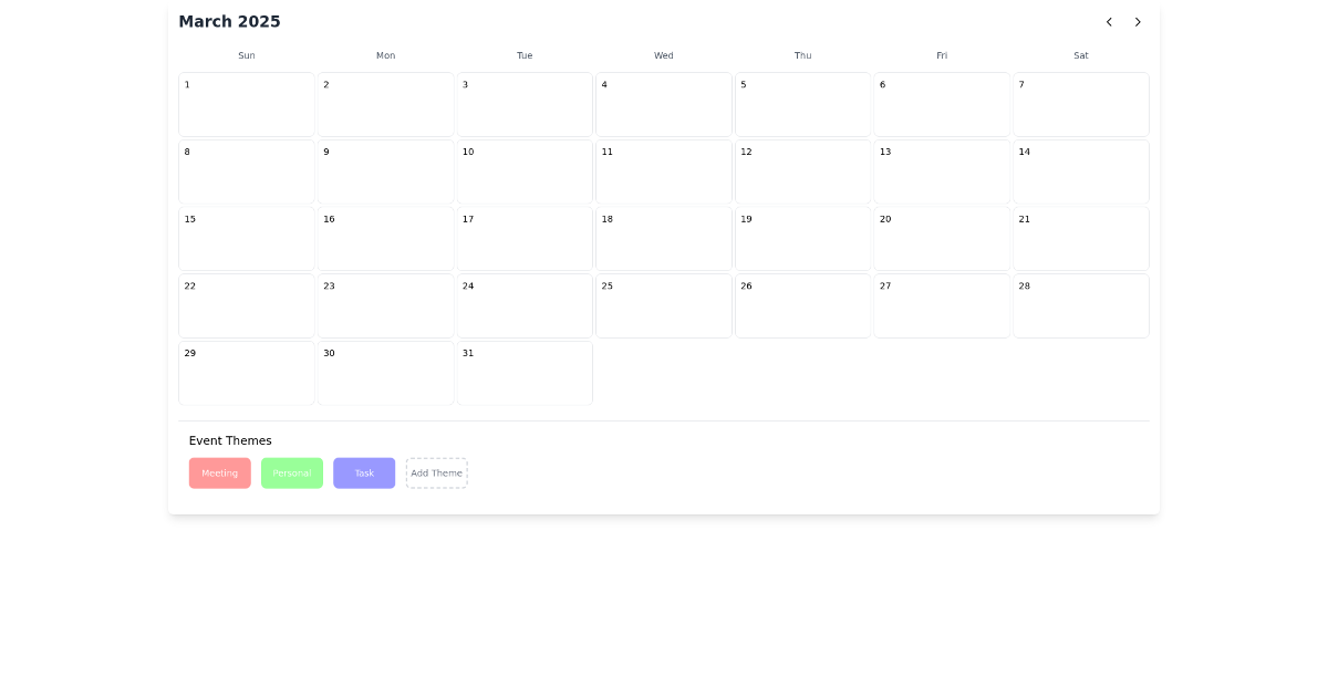 Angular Calendar Drag-and-Drop Event Blocks | Tailwind UI