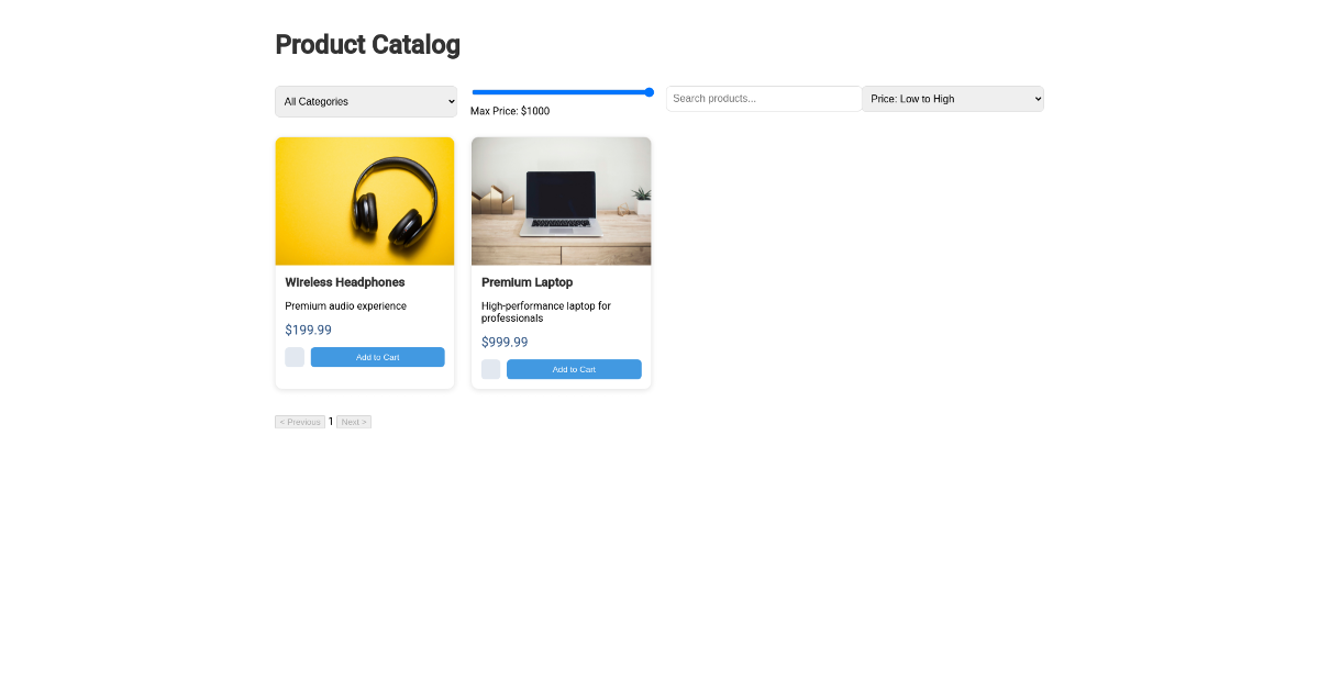 Product Catalog Component - Free Angular, Css Component