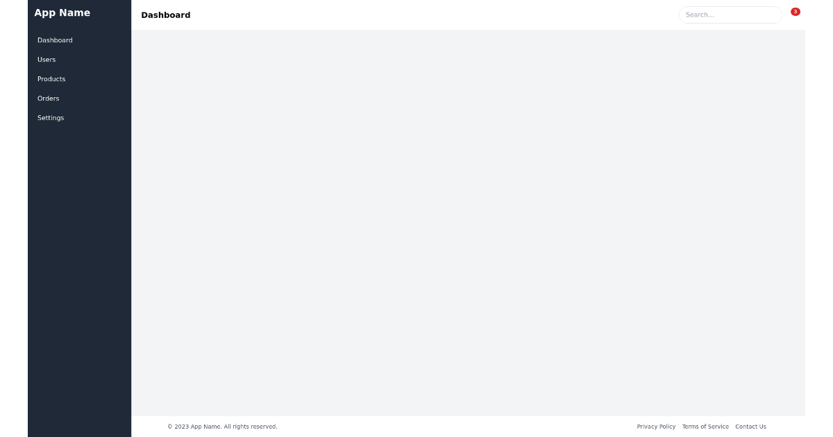 Main Layout Component - Free Angular, Tailwind Component