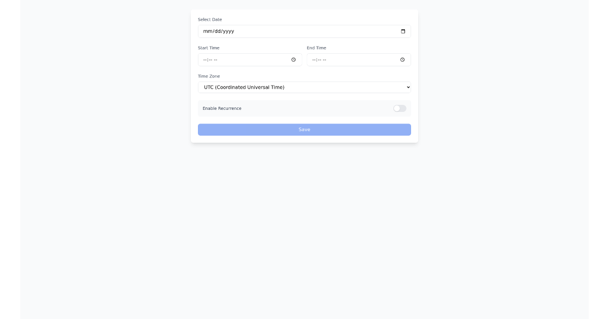 Datetime Picker Component - Free Angular, Tailwind Component