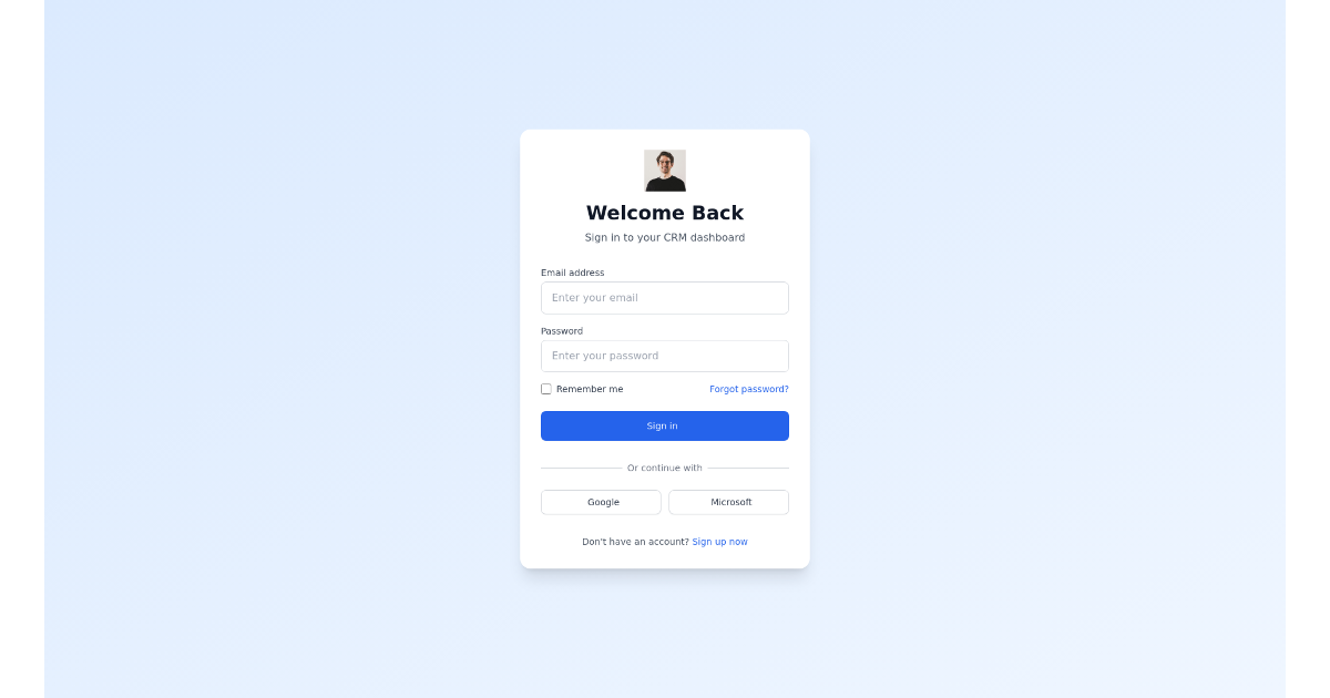 Modern Login Form - Free Angular, Tailwind Component