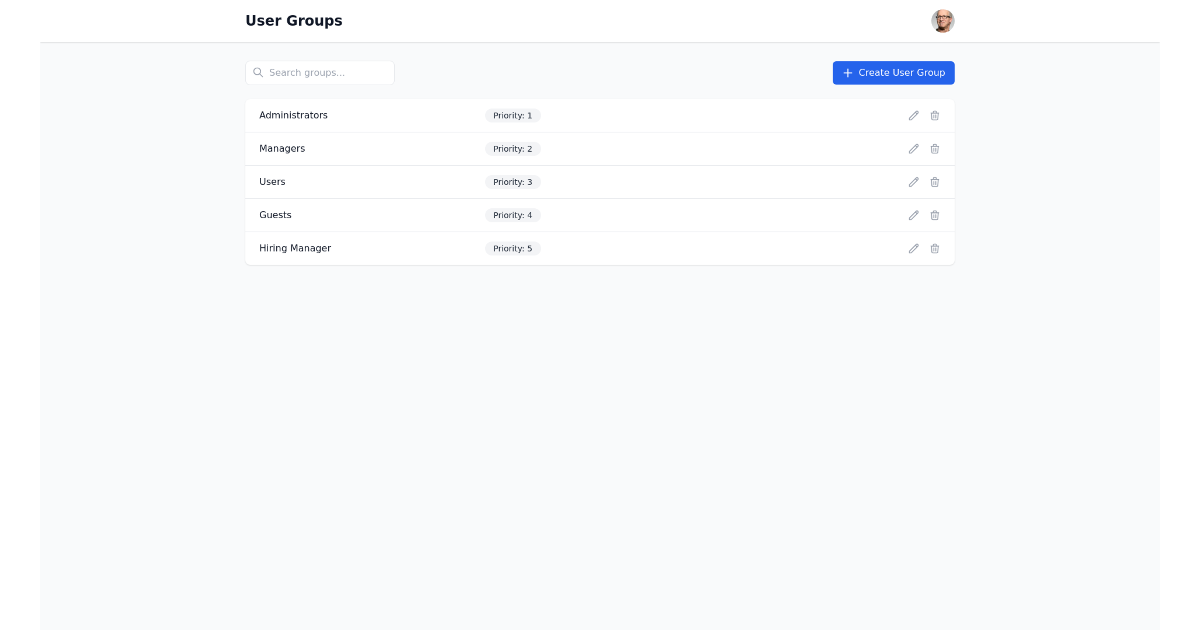User Groups Overview - Free Angular, Tailwind Component