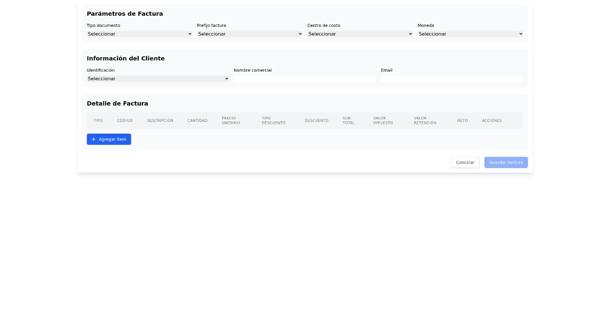 Invoice Management Component - Free Angular, Tailwind Component
