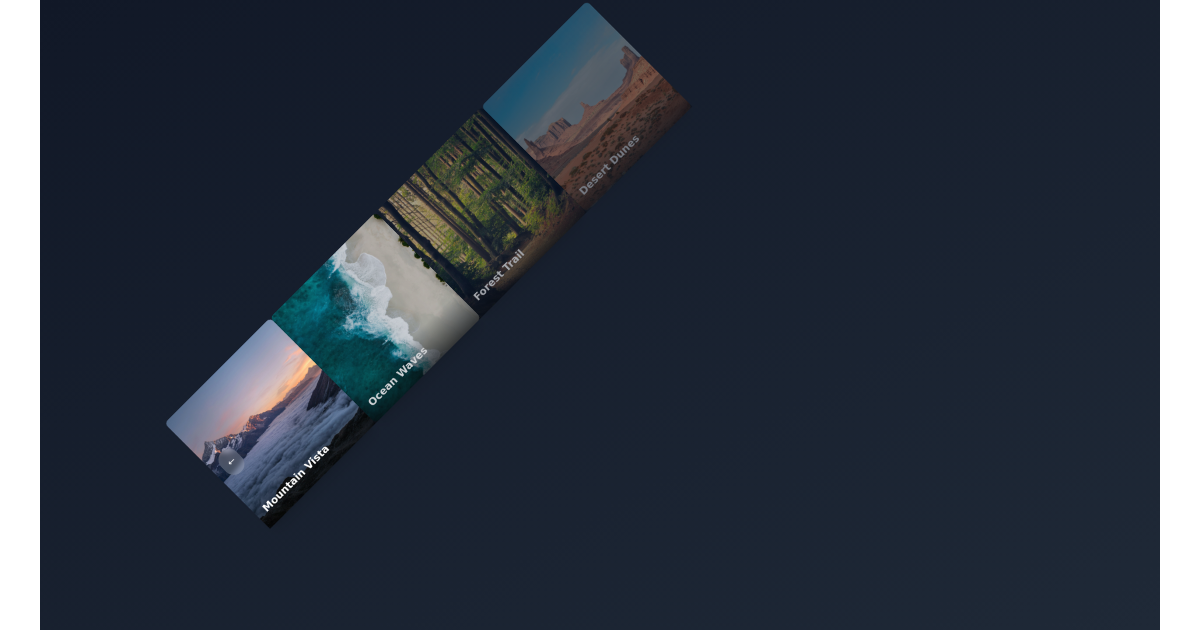 Diagonal 3 D Carousel - Free Angular, Tailwind Component