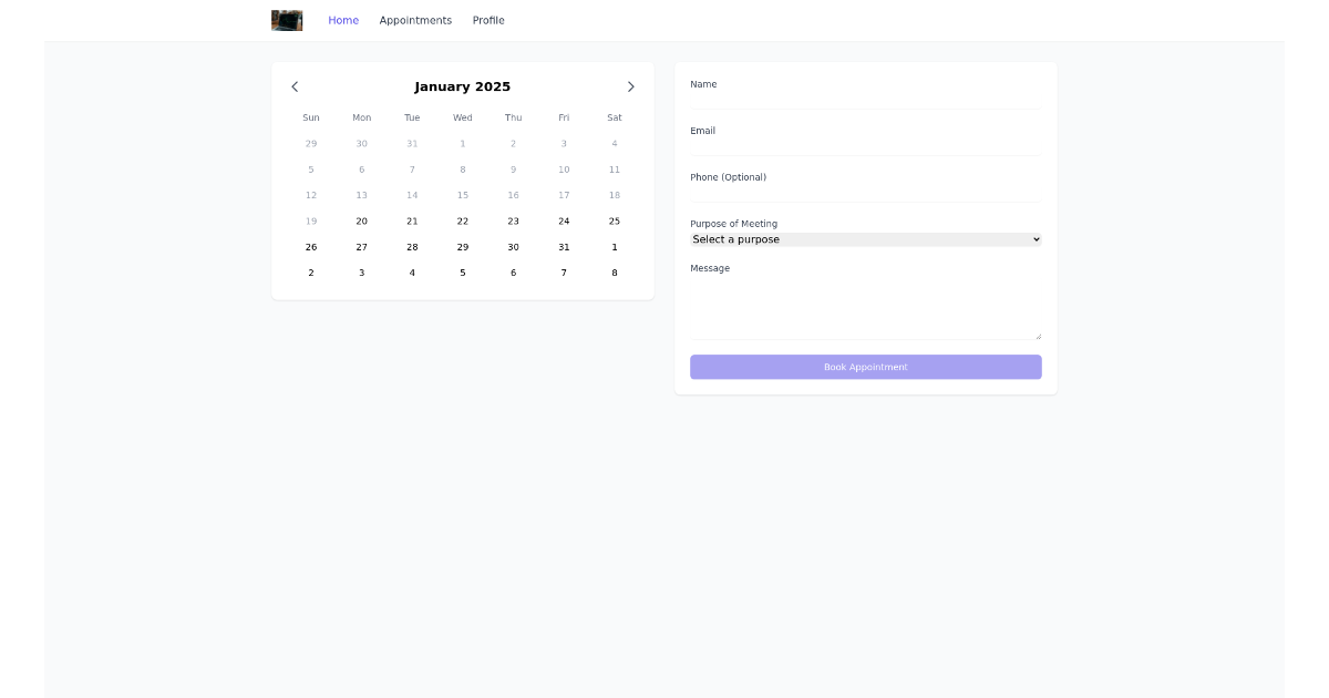 Angular & Tailwind CSS Scheduling App | Book Appointments Easily