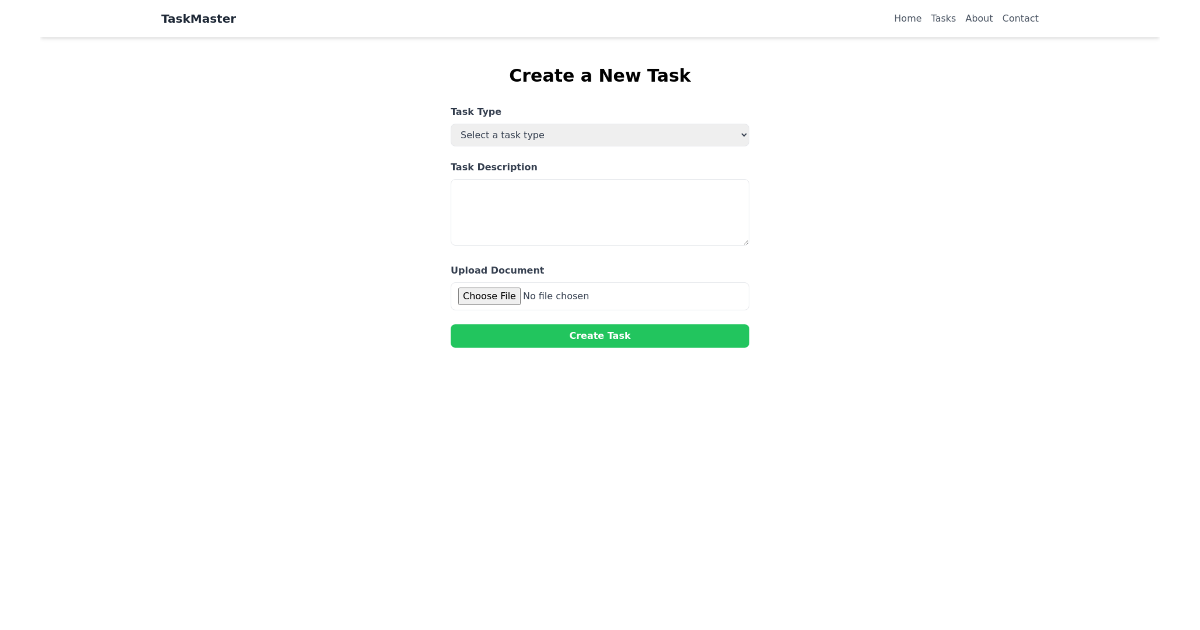 Task Insert Component - Free Angular, Tailwind Component