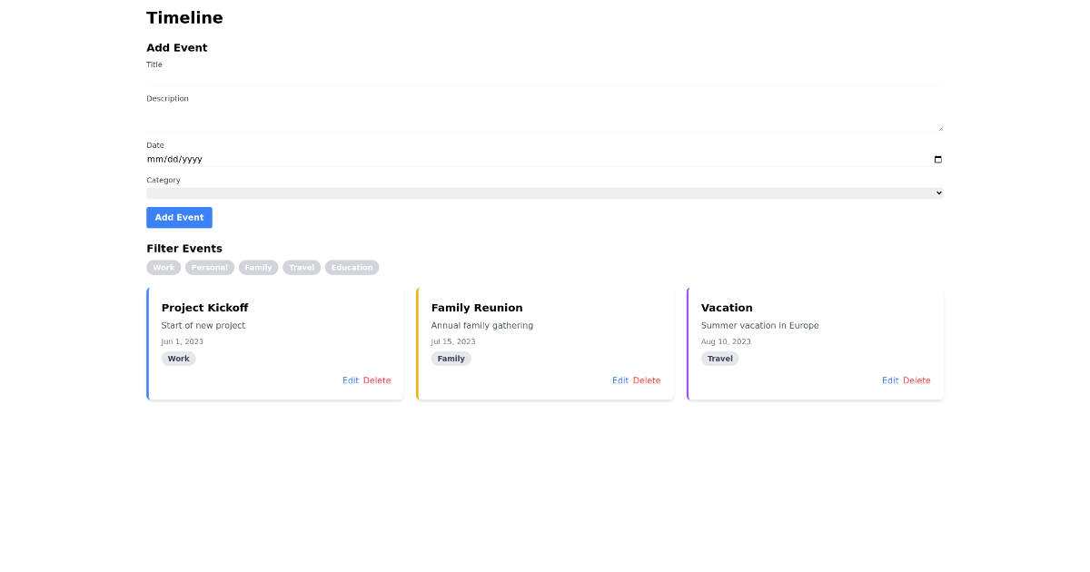 Timeline Component - Free Angular, Tailwind Component