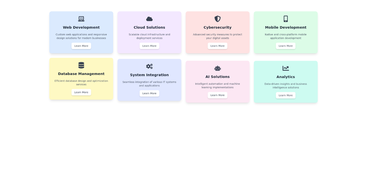 Services - Free React, Tailwind Component