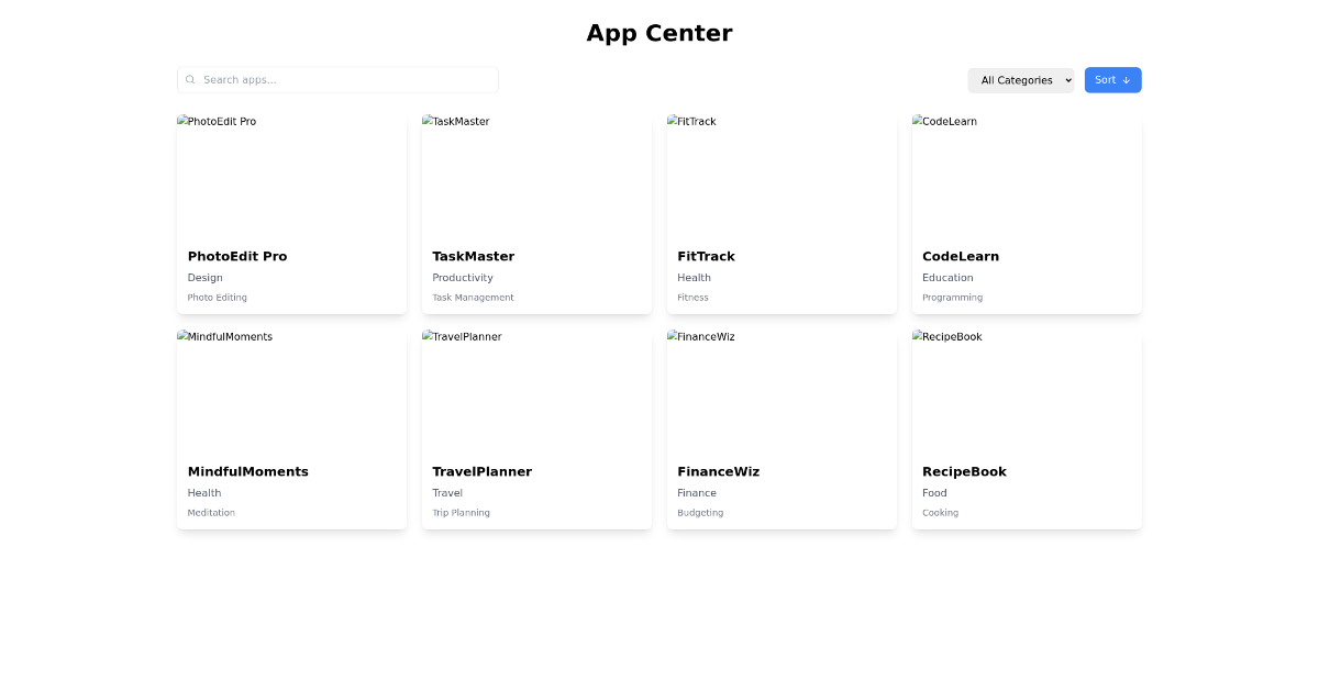 Dummy Apps - Free React, Tailwind Component