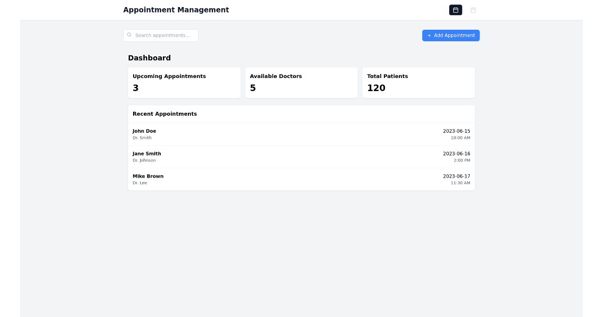 Admin Interface - Free React, Tailwind Component