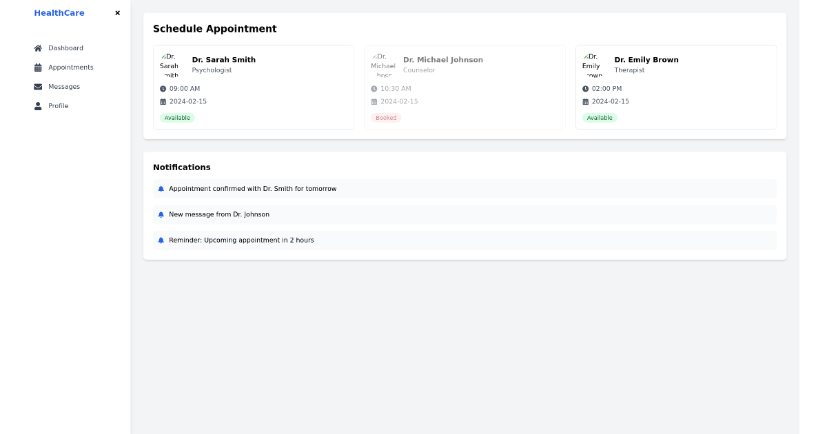 Home Page - Free React, Tailwind Component