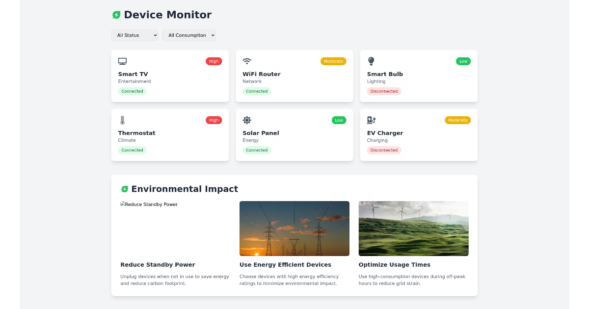 Device Monitor - Free React, Tailwind Component