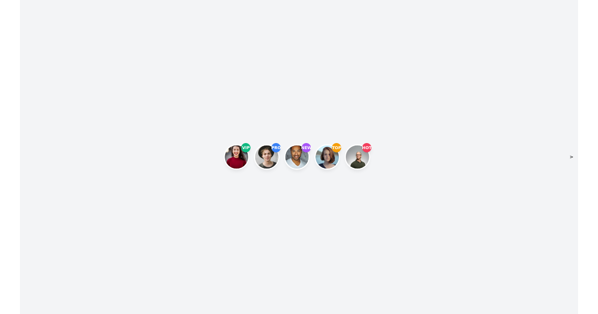 Avatar Badge Group - Free Html, Tailwind Component