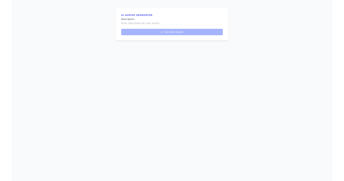 Avatar Generator - Free React, Tailwind Component