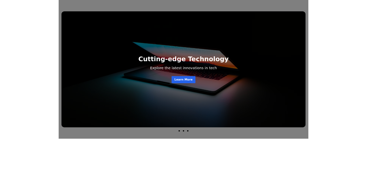 Banner Slider - Free React, Tailwind Component