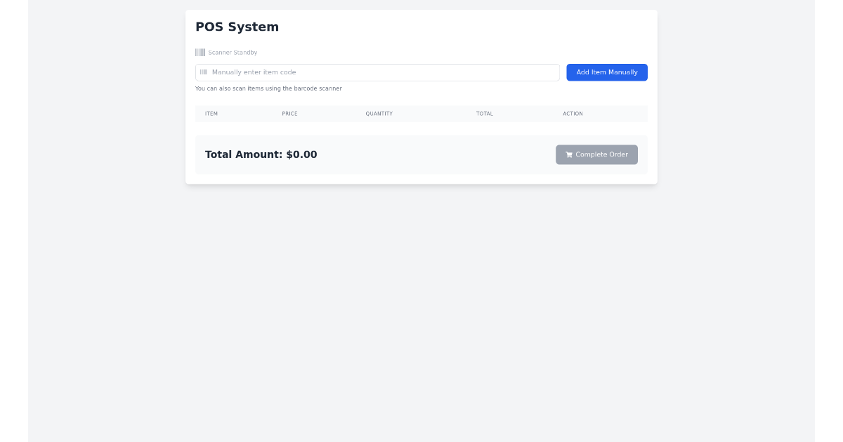React Barcode Scanner with Manual Input | Tailwind UI Library