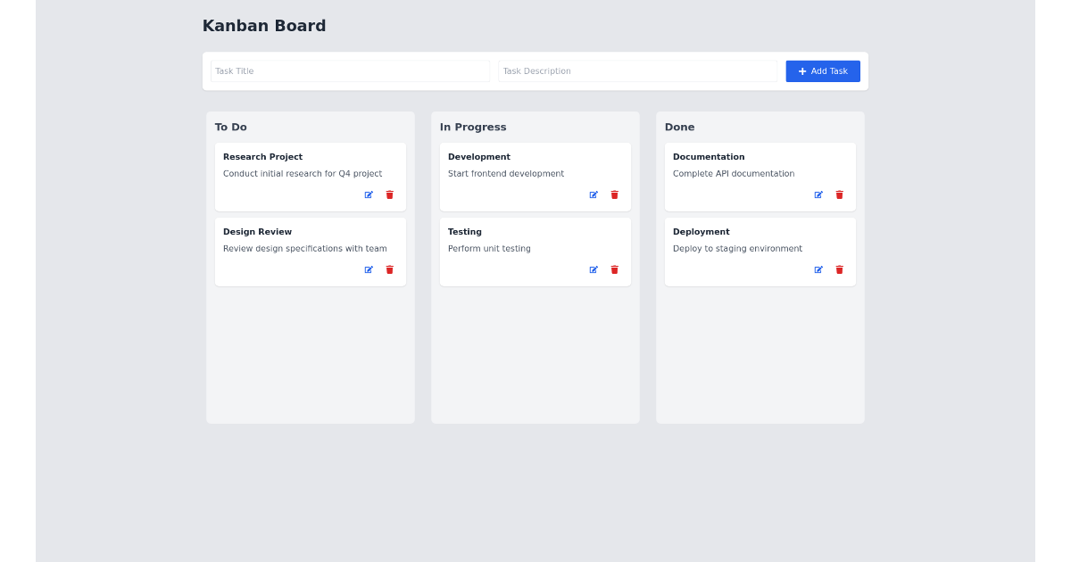 Initial Tasks - Free React, Tailwind Component