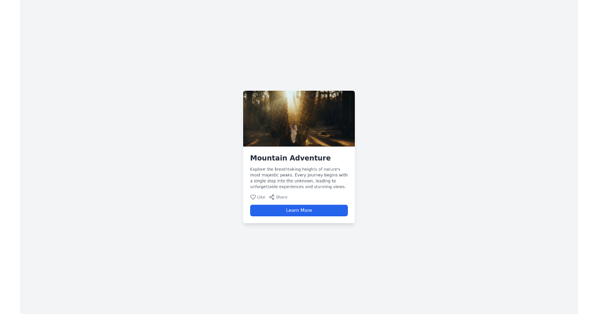 Card - Free React, Tailwind Component