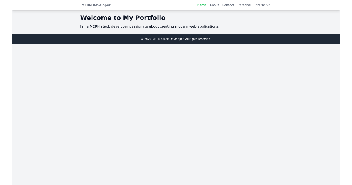 Portfolio - Free React, Tailwind Component