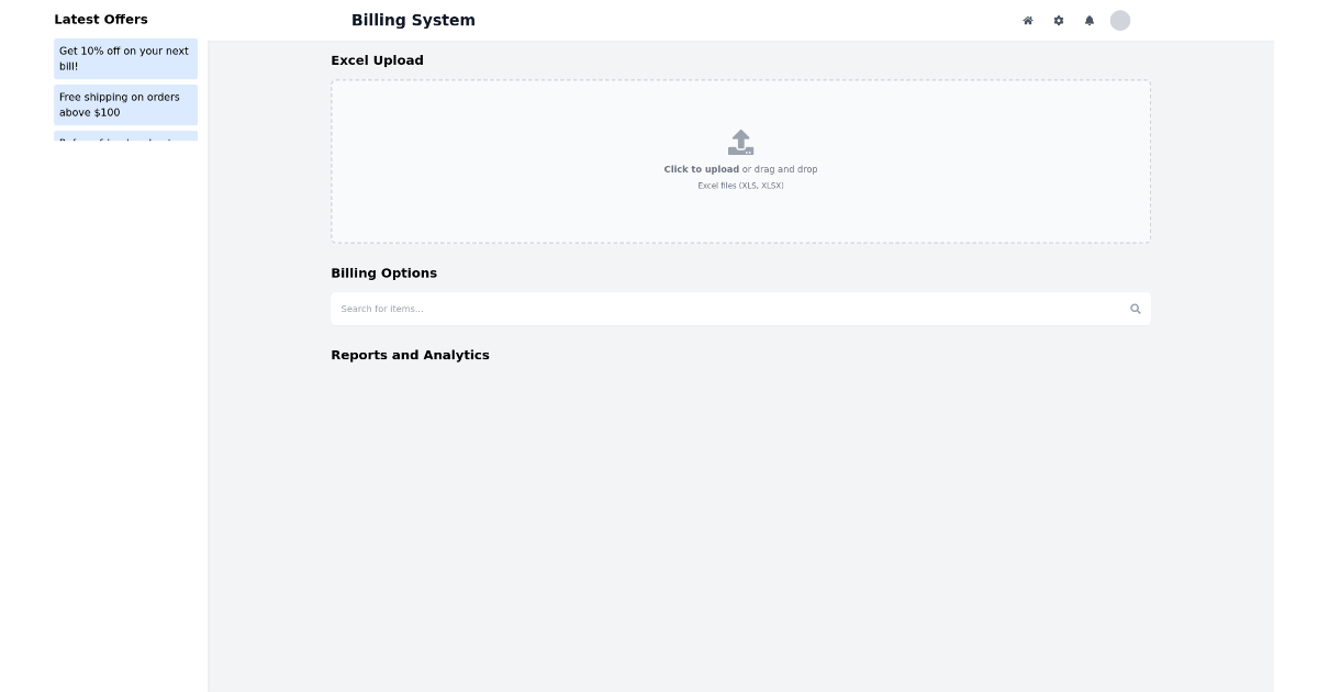 Billing System - Free React, Tailwind Component