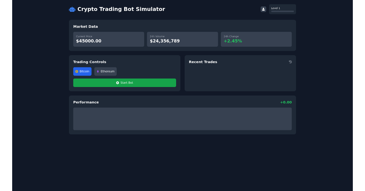 Trading Platform - Free React, Tailwind Component