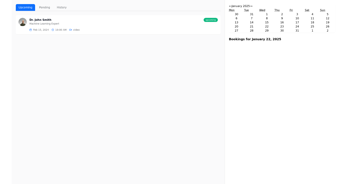 Booking Management - Free React, Tailwind Component