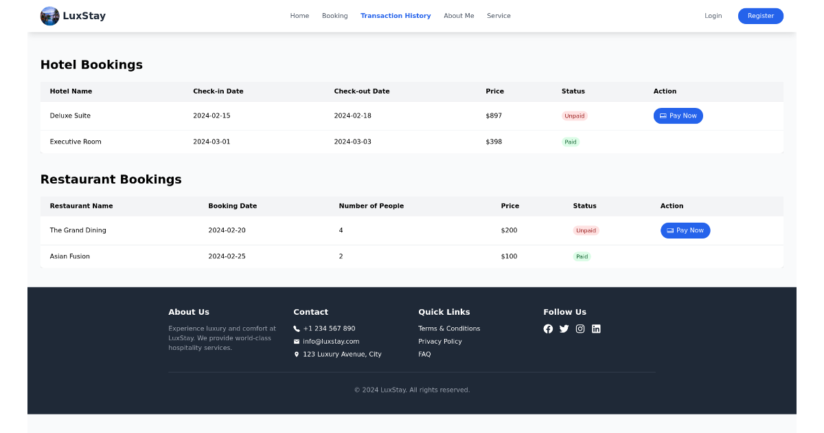 Home Page - Free React, Tailwind Component