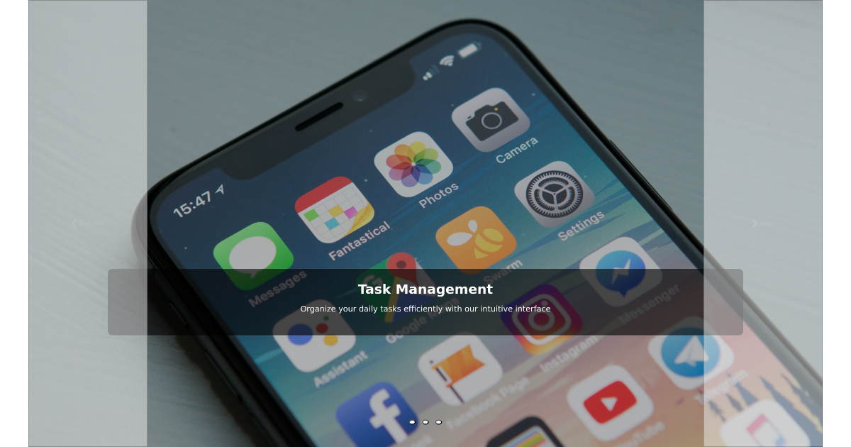 Mobile Onboarding Carousel - Free Html, Bootstrap Component