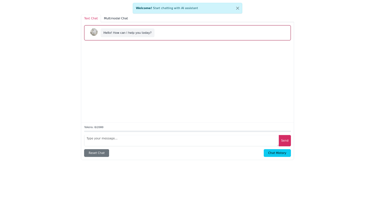 A I Chat Interface - Free Html, Bootstrap Component
