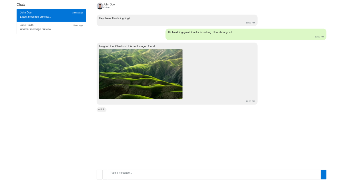 Modern Chat Interface - Free Html, Bootstrap Component
