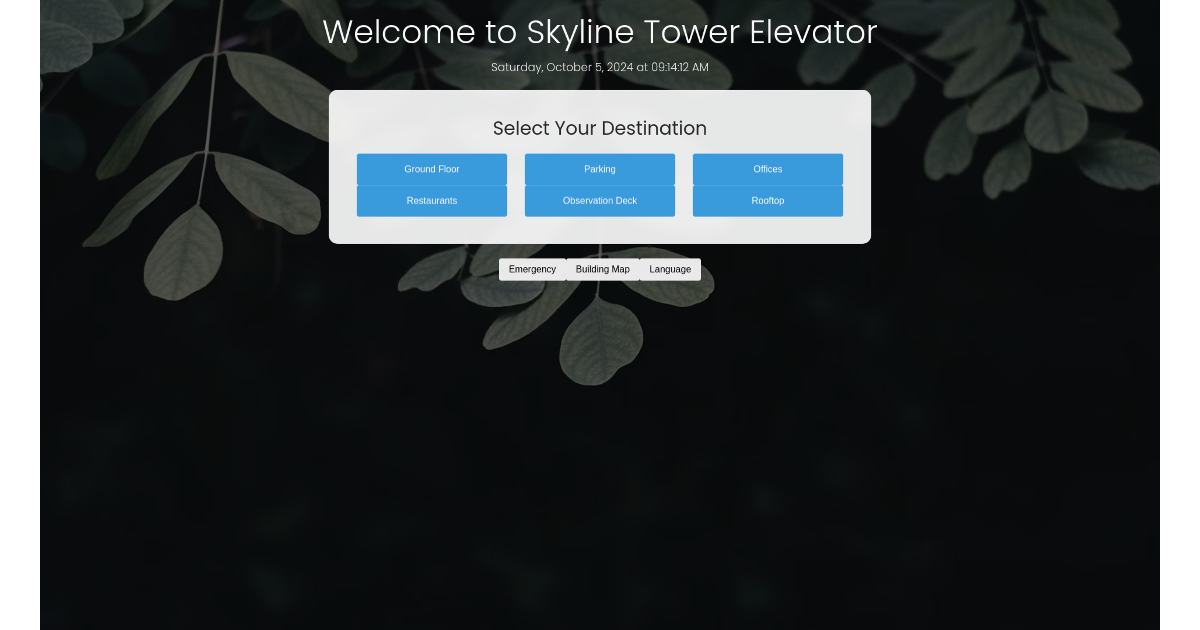 Elevator Welcome Dashboard - Free Html, Bootstrap Component