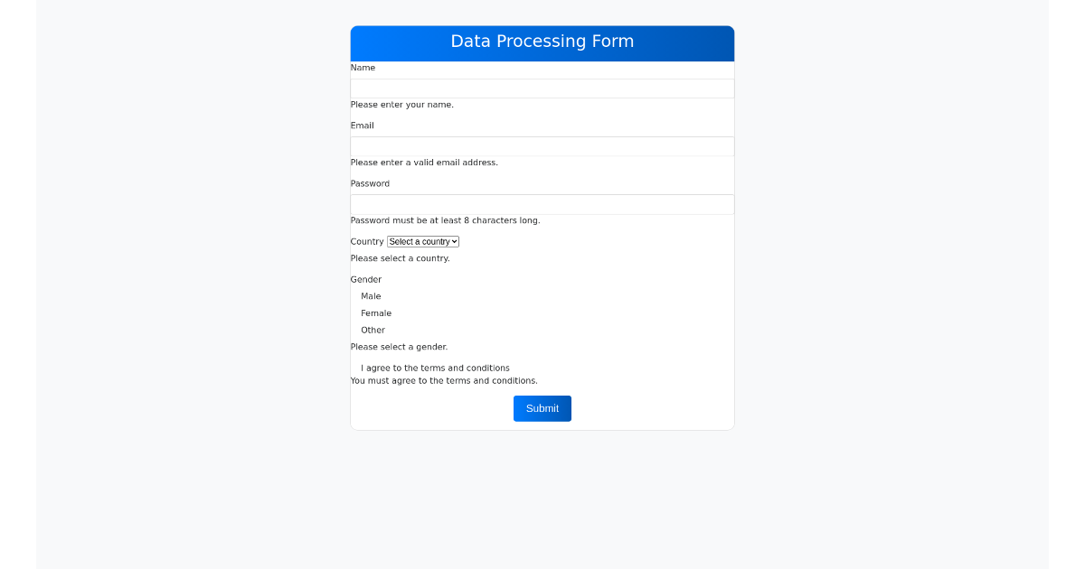 Create Dynamic Forms with Bootstrap - HTML Form Generator