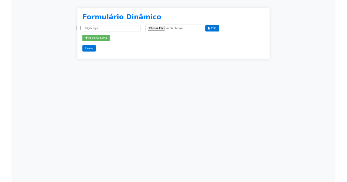 Formulário com Checkbox, Entrada de Texto e Arquivo em Bootstrap